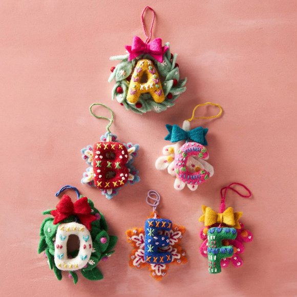 Anthropologie | Holiday | Htf Deck The Halls A Monogram Ornament | Poshmark